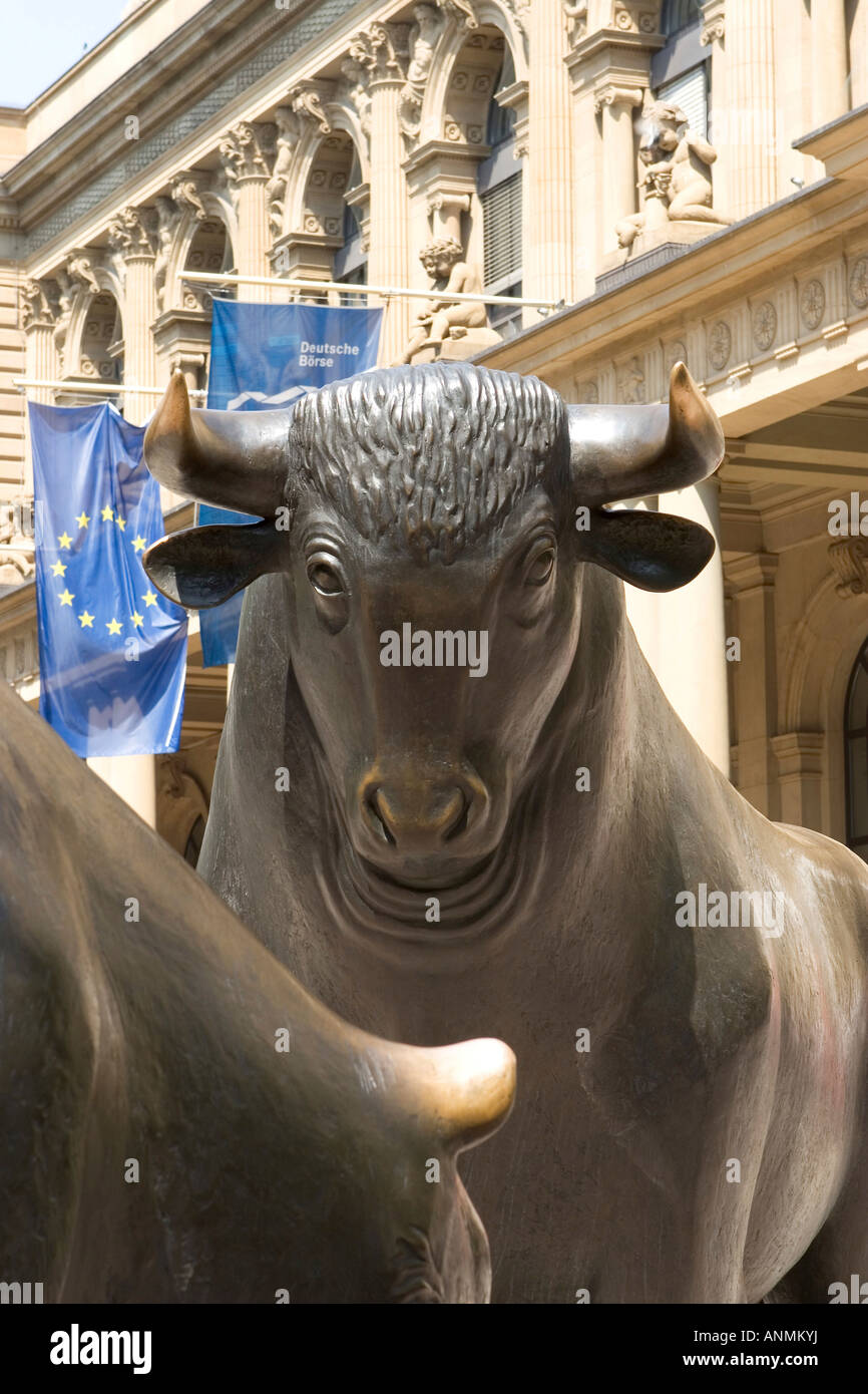 the german stock exchange in Frankfurt Stock Photo - Alamy