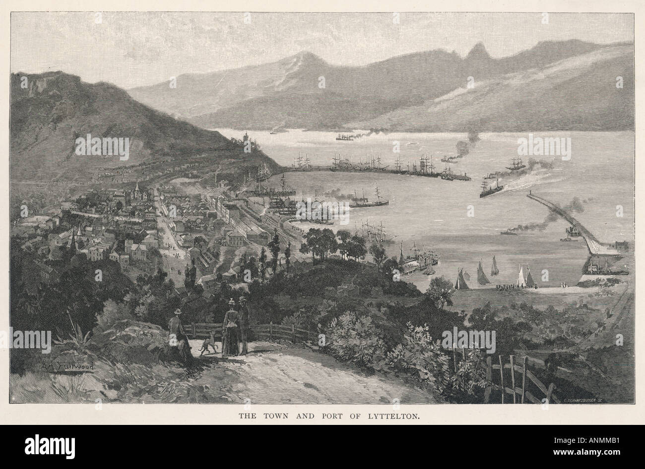 The port of lyttelton hi-res stock photography and images - Alamy