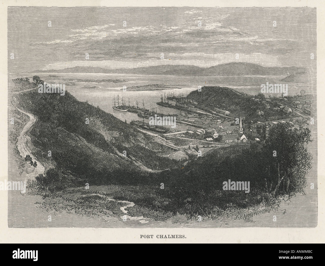N Zealand Port Chalmers Stock Photo - Alamy