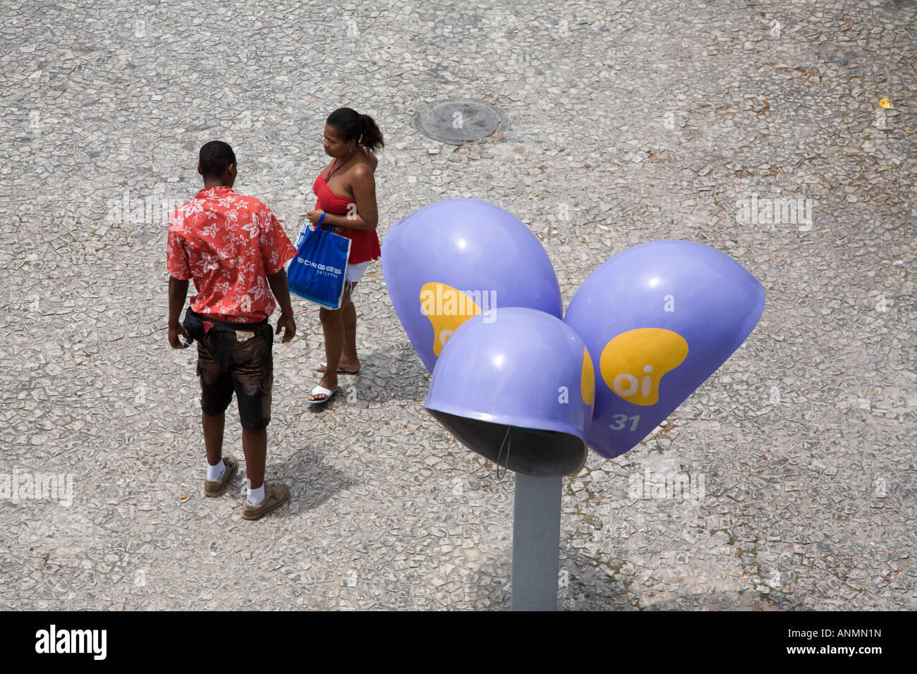 Phone booth. Salvador de Bahia, Brazil Stock Photo - Alamy