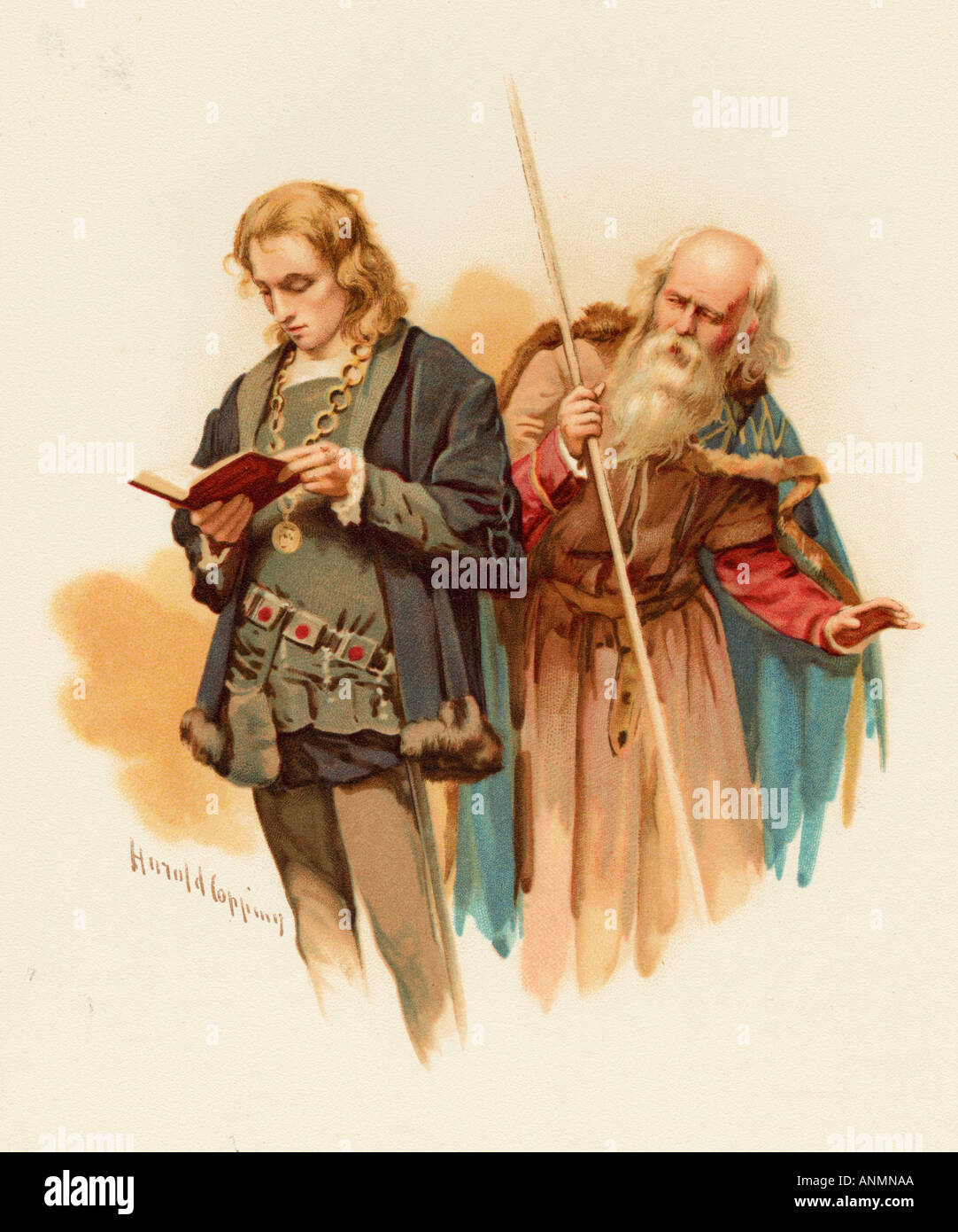 Hamlet And Polonius Stock Photo - Alamy