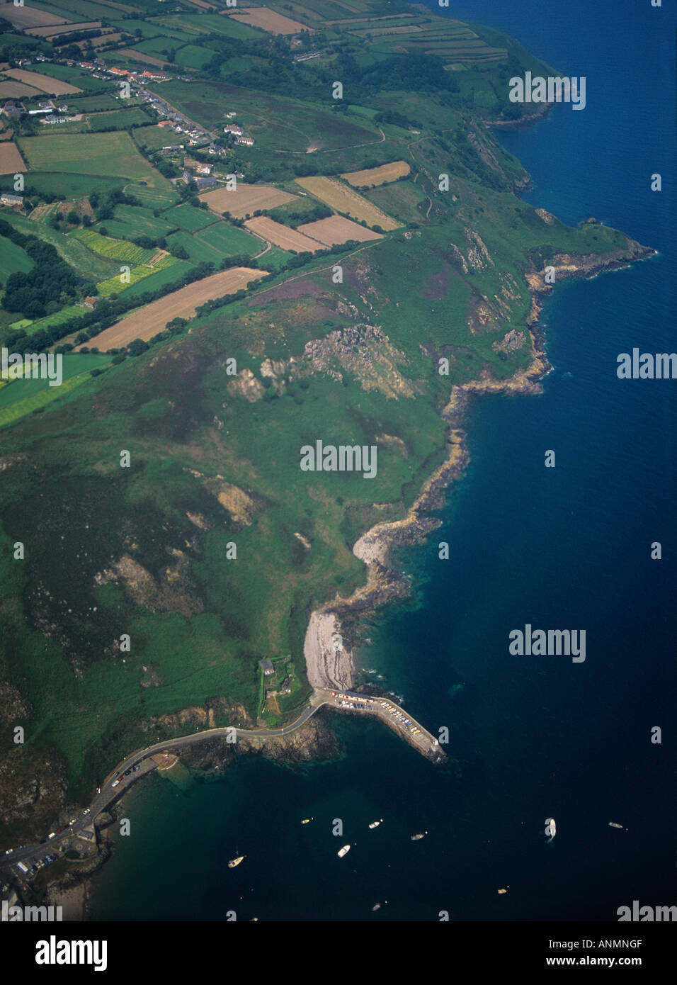 Aerial view of jersey channel islands hi-res stock photography and ...