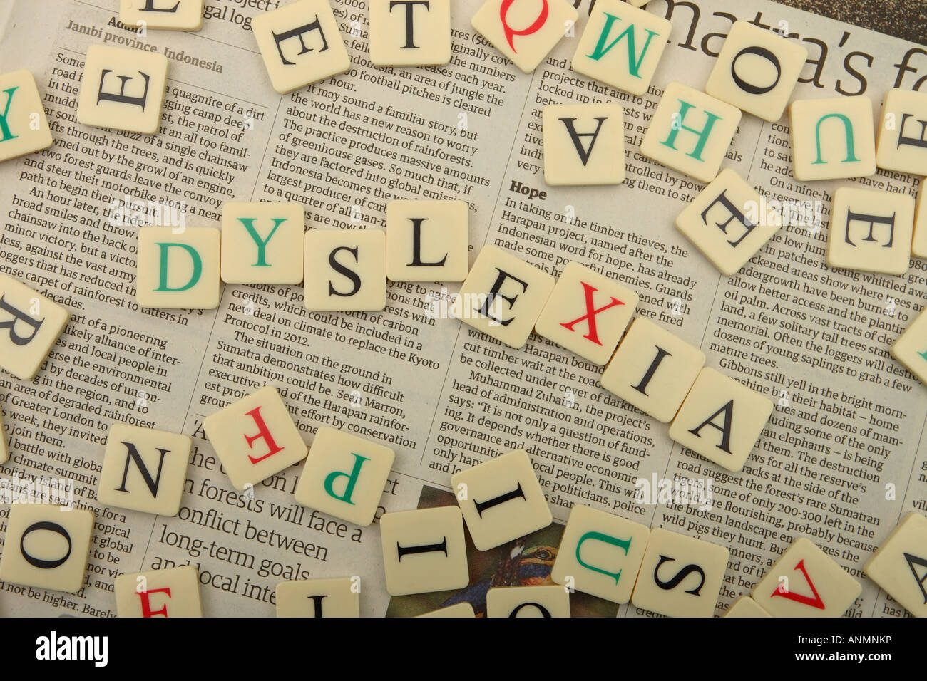 Word blindness hi-res stock photography and images - Alamy