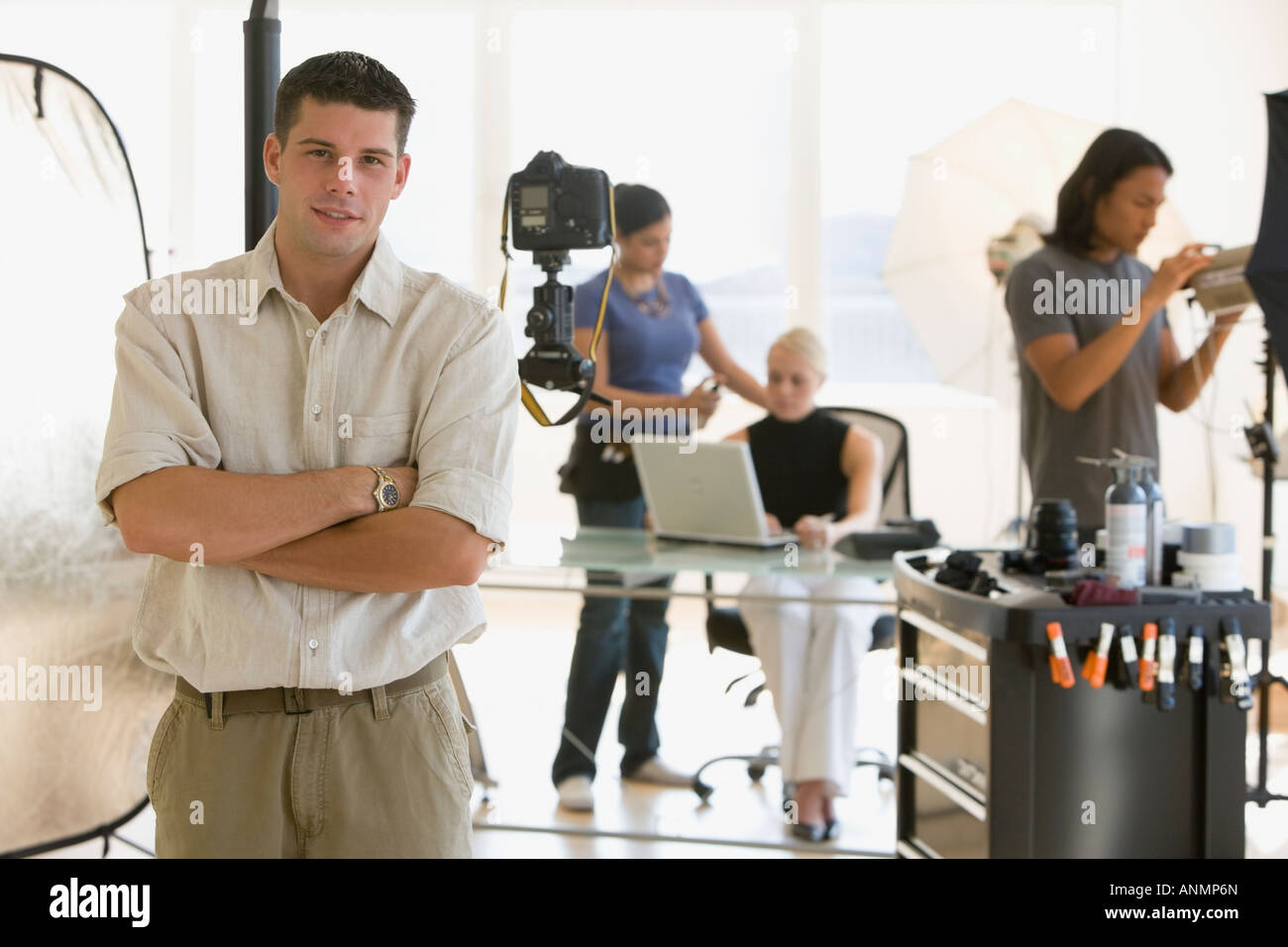 Business photo shoot in studio Stock Photo - Alamy