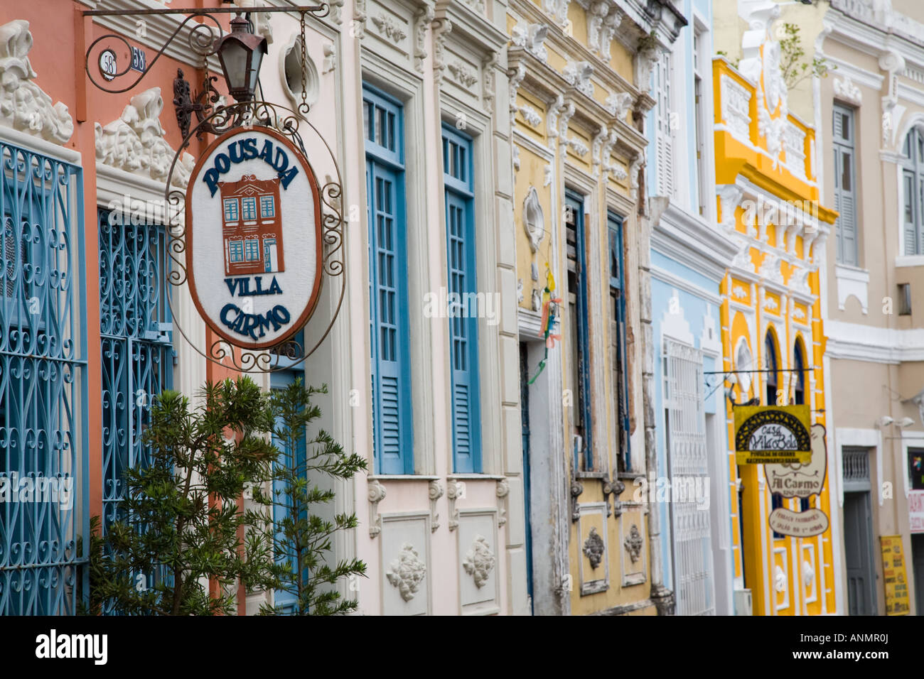 Rua do Carmo, Old Town Center, Pelourinho, Salvador de Bahia, Brazil ...