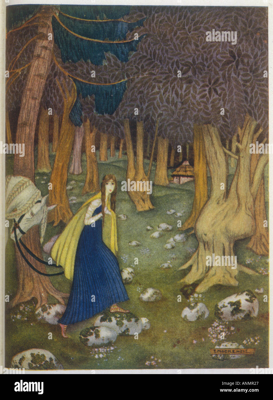 Elaine Of Astolat Stock Photo - Alamy