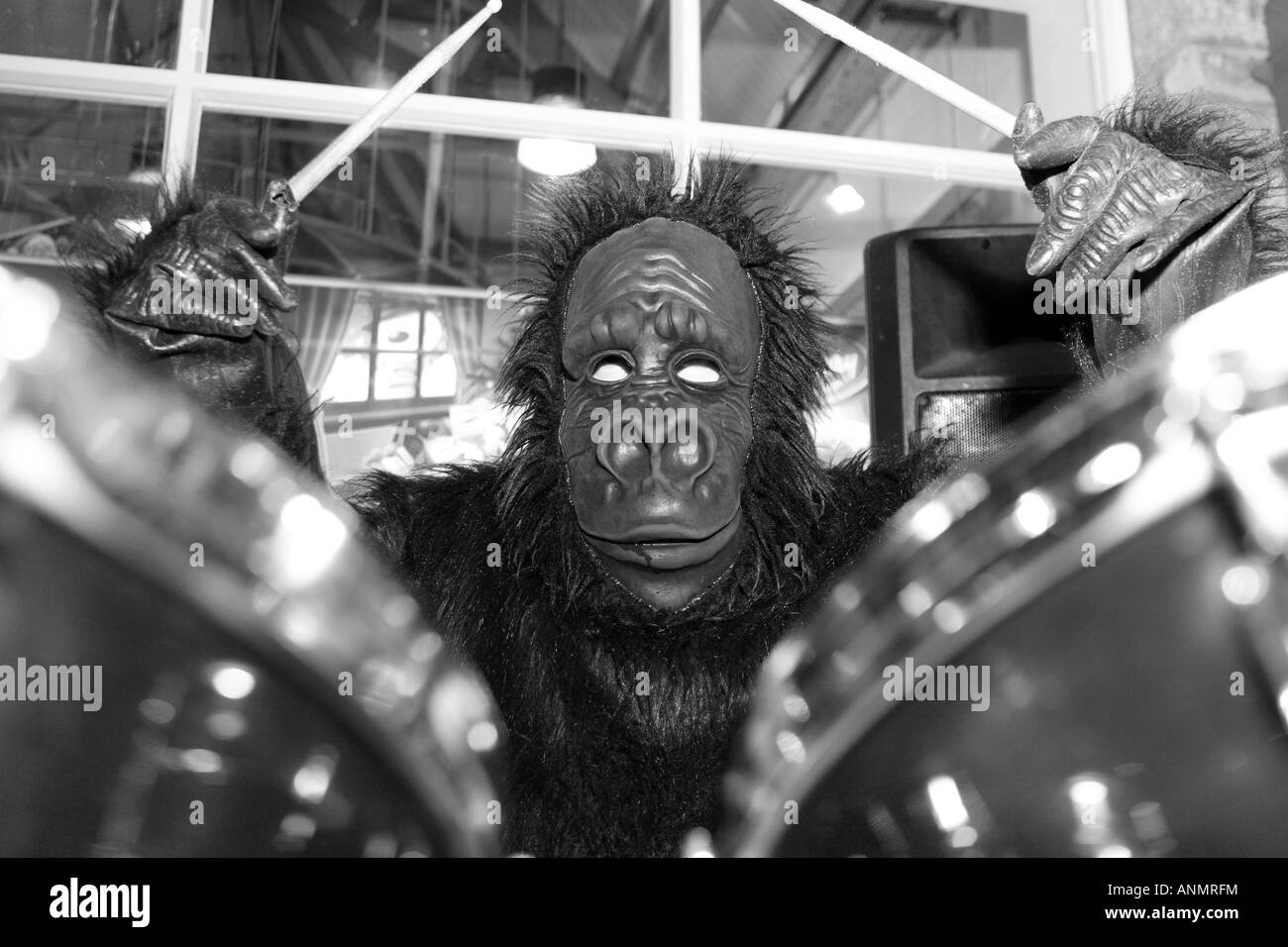 Man monkey costume Black and White Stock Photos & Images - Alamy