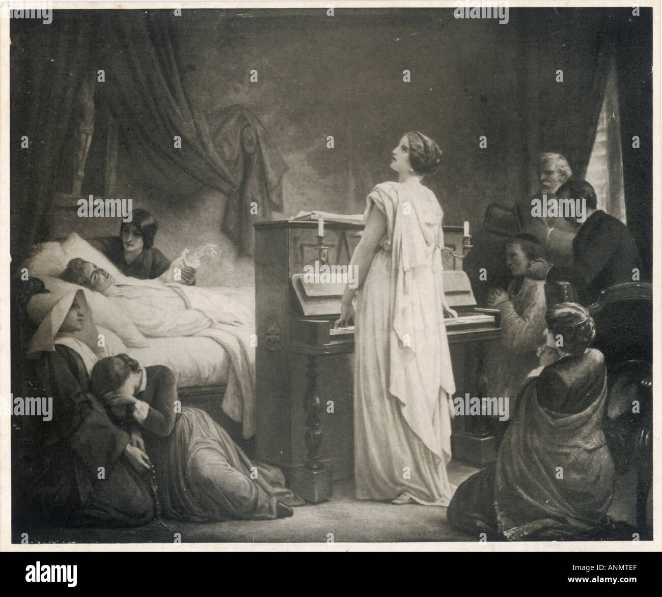 Frederic Chopin Deathbed Stock Photo - Alamy