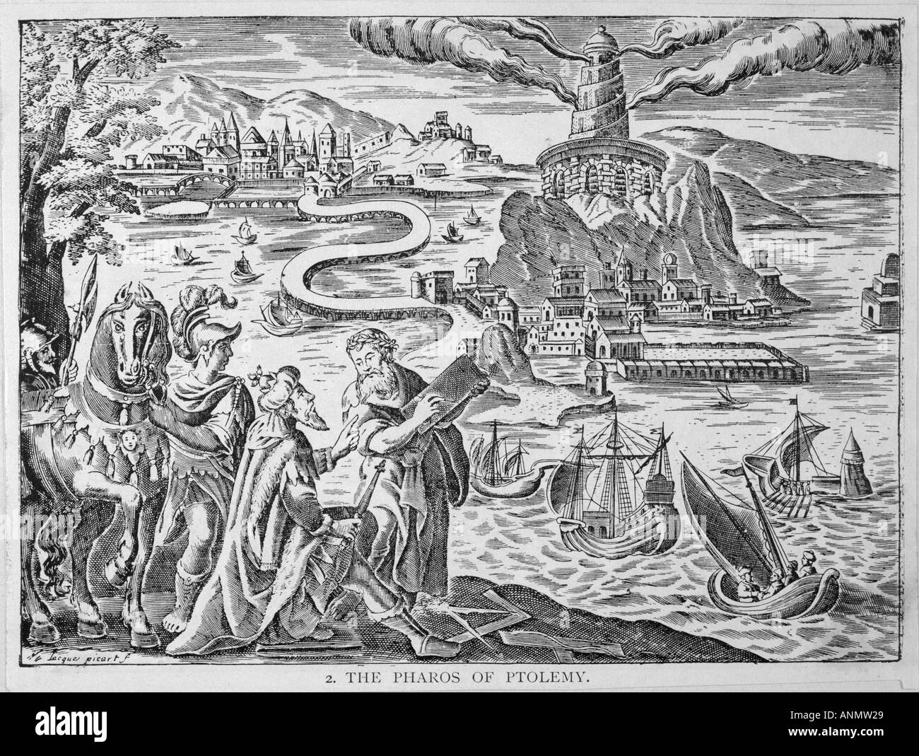 7 Wonders Pahros Picart Stock Photo - Alamy