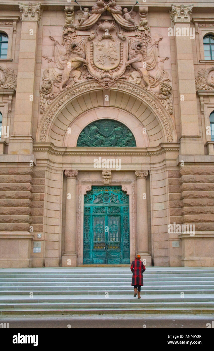 Outside Swedish parliament building Stockholm Sweden EU Stock Photo - Alamy