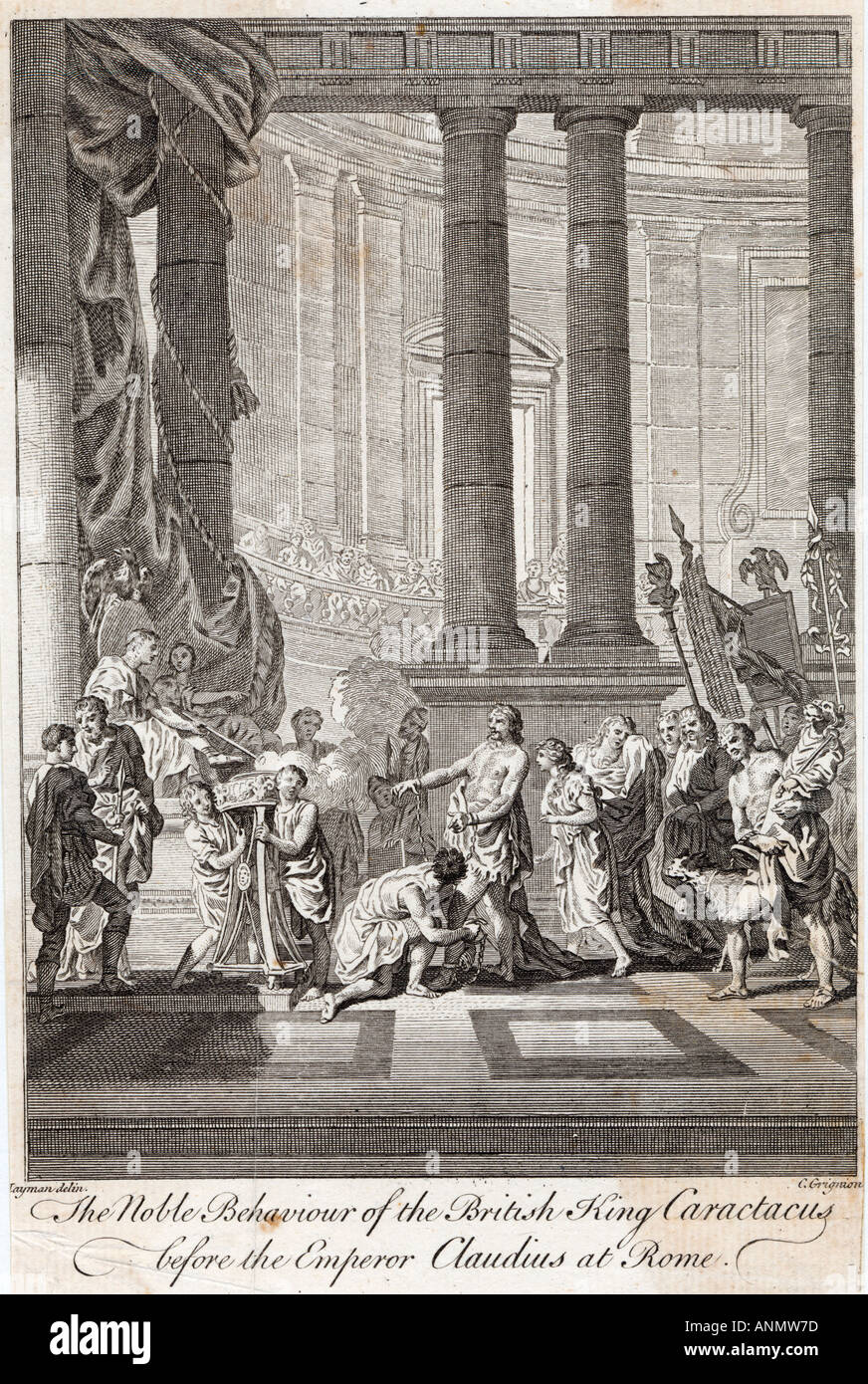 Caractacus before emperor claudius hi-res stock photography and images ...