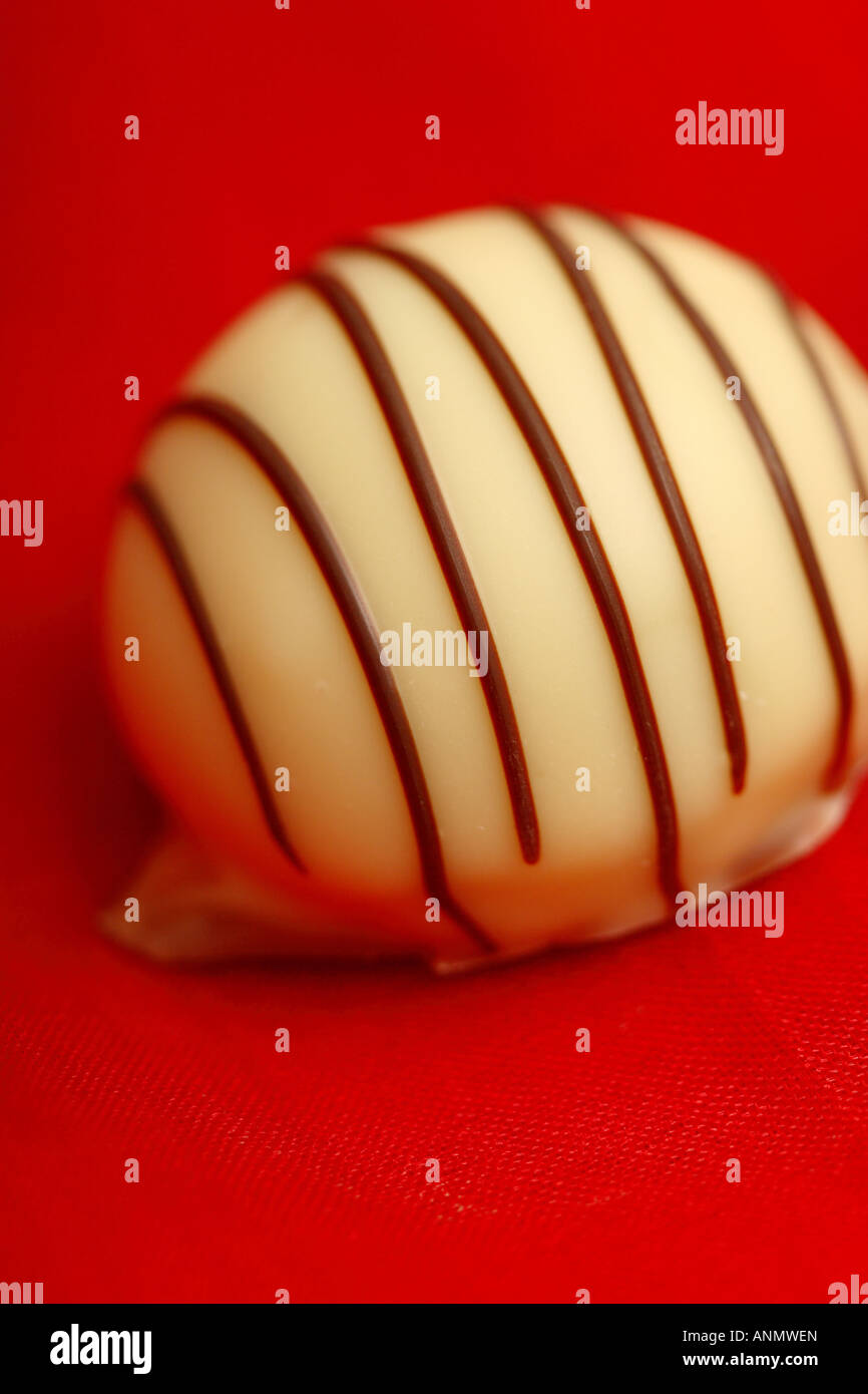 Luxury handmade white milk chocolate with dark plain chocolate ...