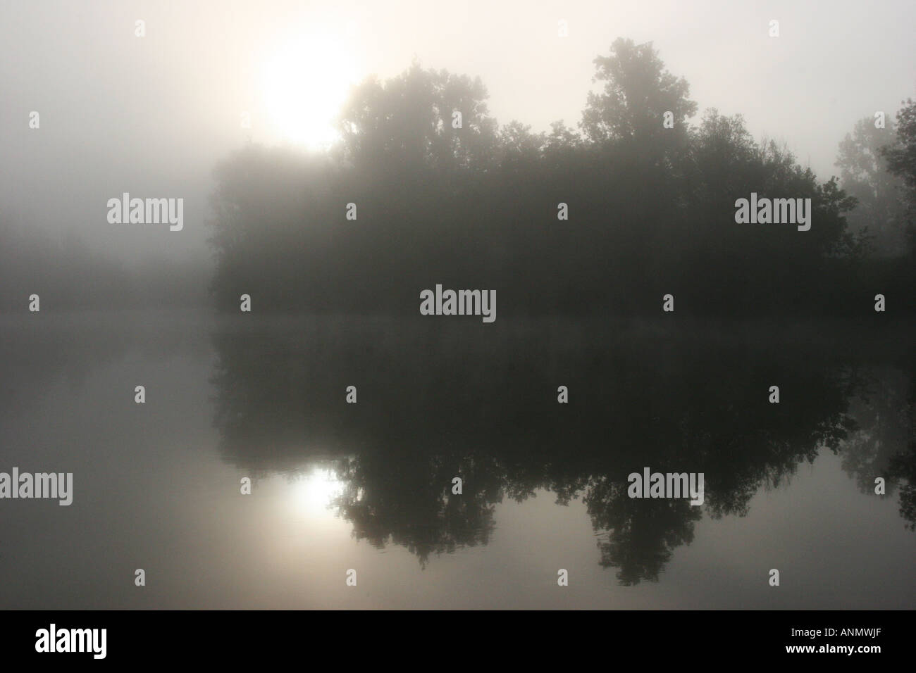 Morning river glow Stock Photo - Alamy