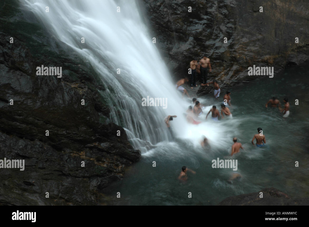 Waterfall in Kerala southern India Stock Photo - Alamy