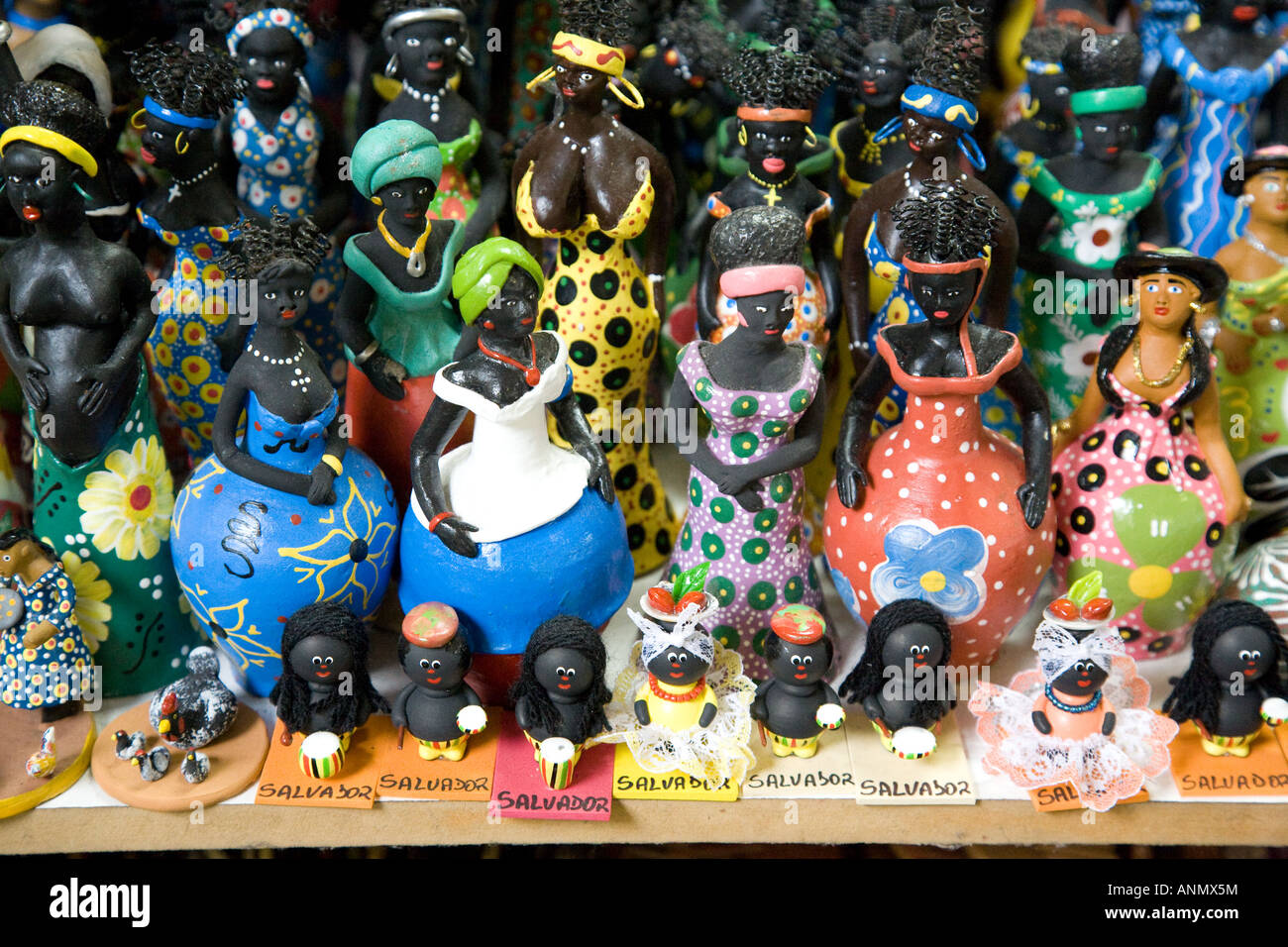 Souvenirs inside Mercado Modelo Market, Salvador Bahia, Brazil Stock ...