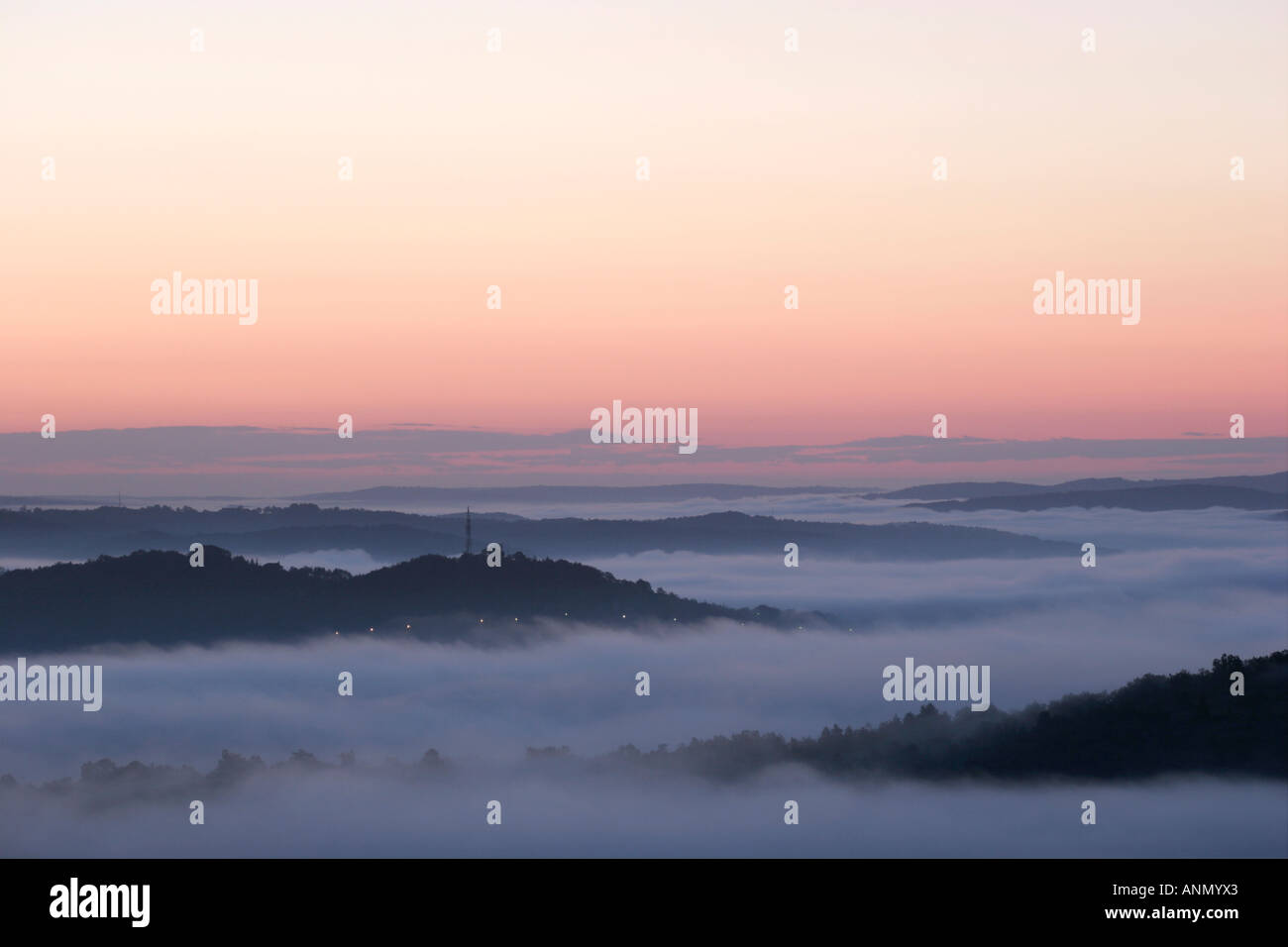 Landscape at daybreak Stock Photo - Alamy