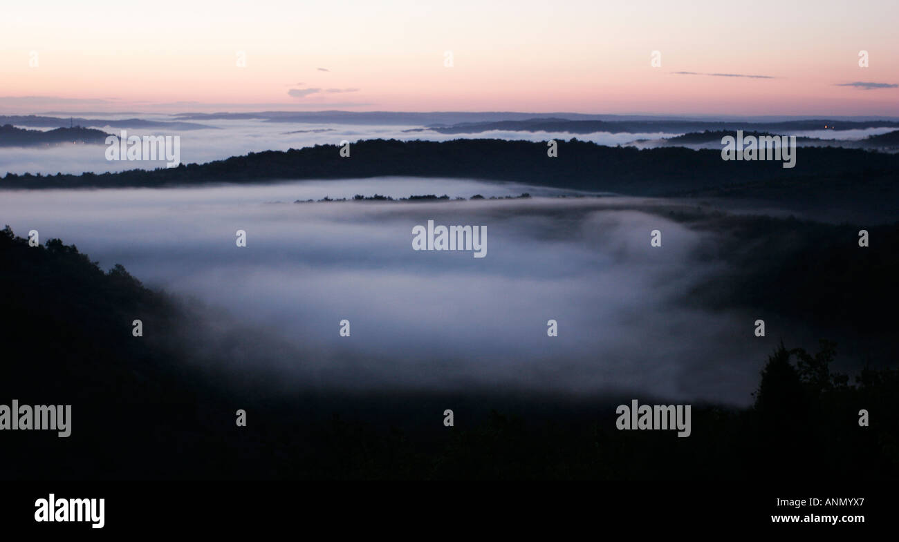 Hills scenery scenery and vision scene dawn hi-res stock photography ...