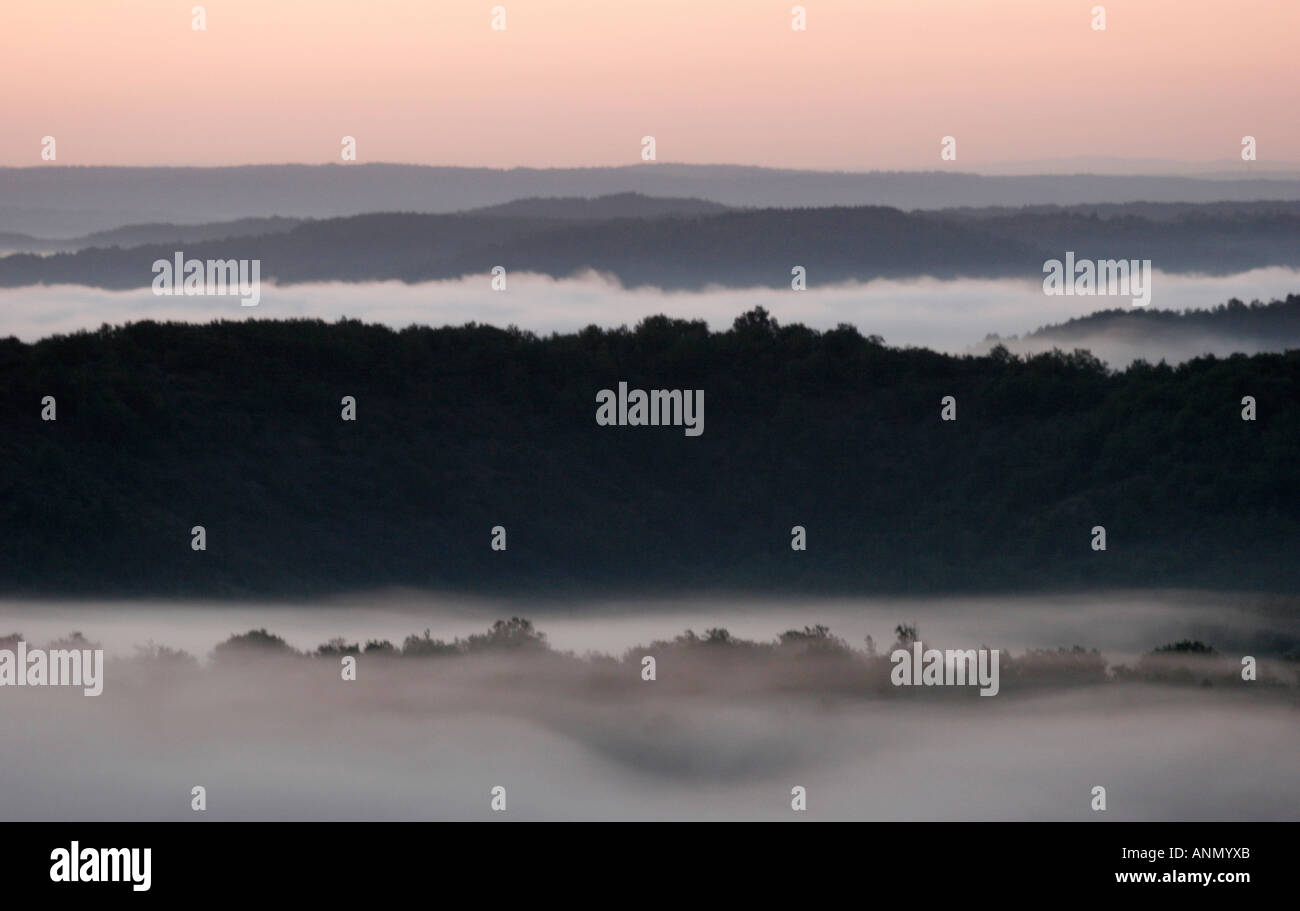 Hills scenery scenery and vision scene dawn hi-res stock photography ...