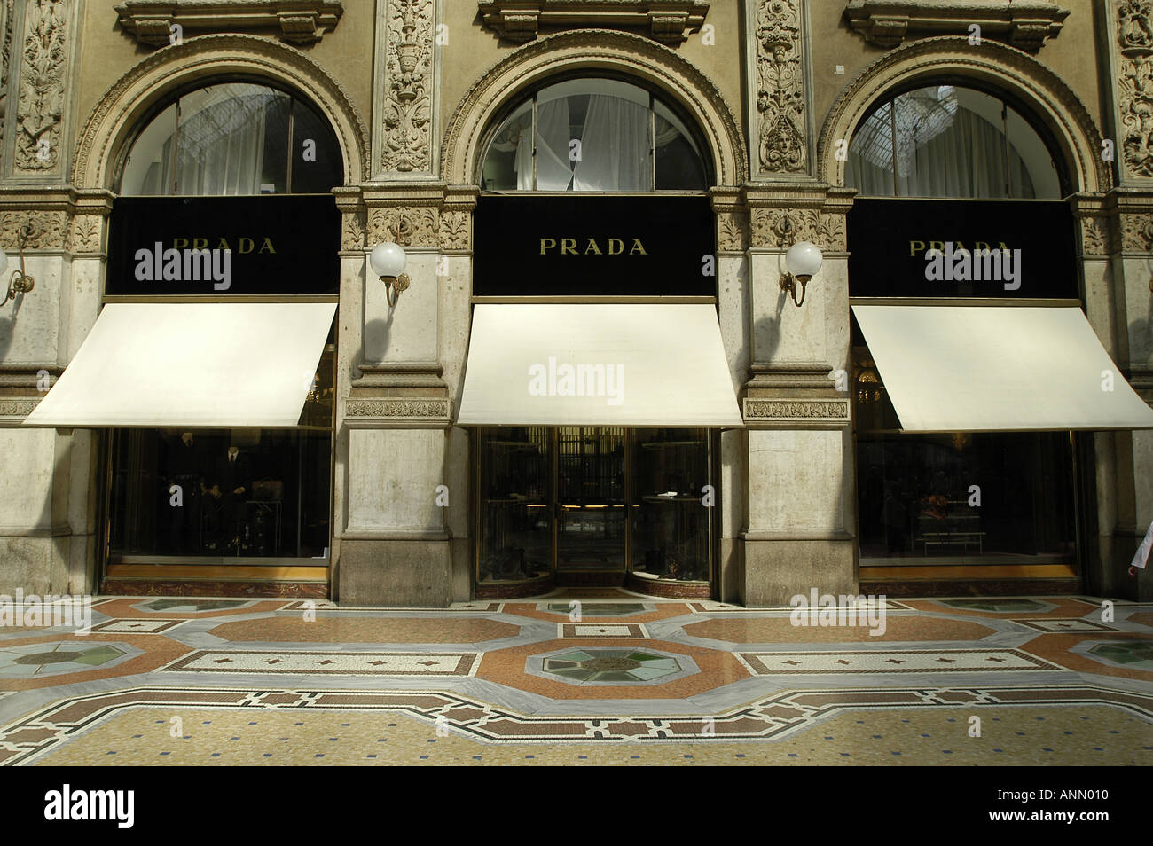 Exterior of the Prada store in Milan, Italy Stock Photo - Alamy