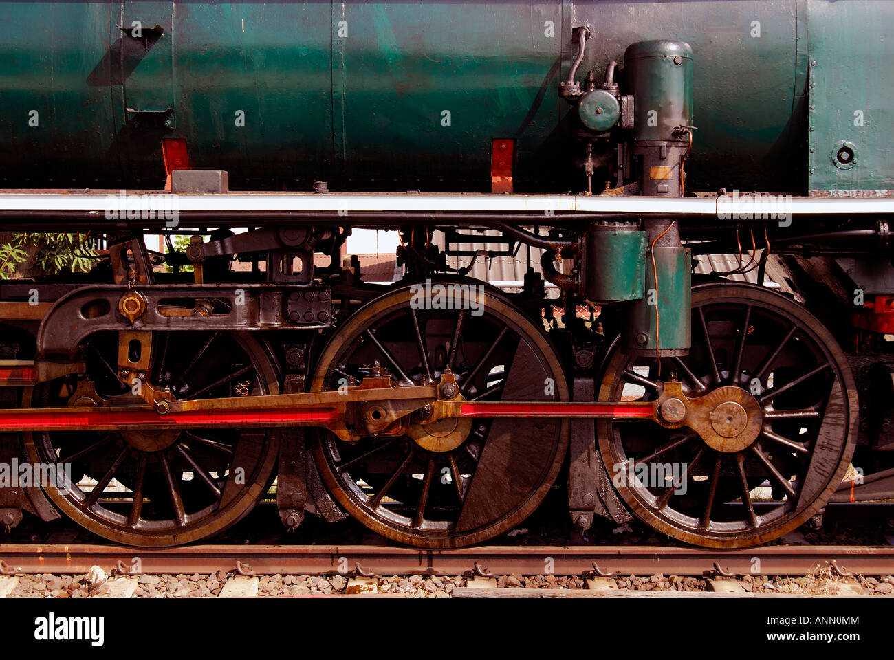 Japanese-built steam locomotive at Ayutthaya,Thailand Stock Photo - Alamy