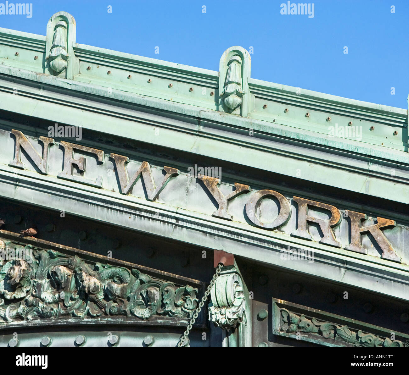 Old New York sign Stock Photo - Alamy