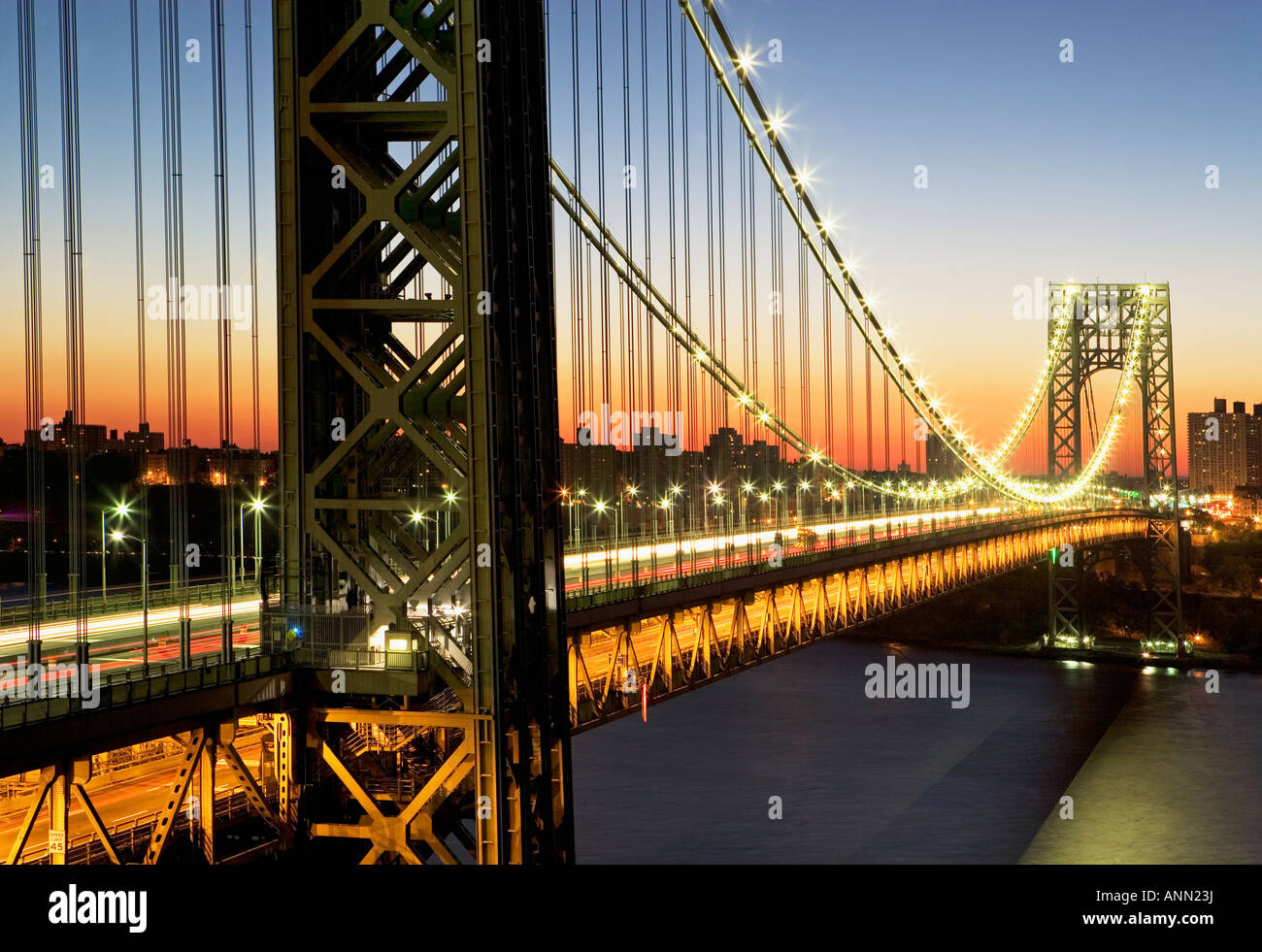 George Washington Bridge Stock Photo - Alamy