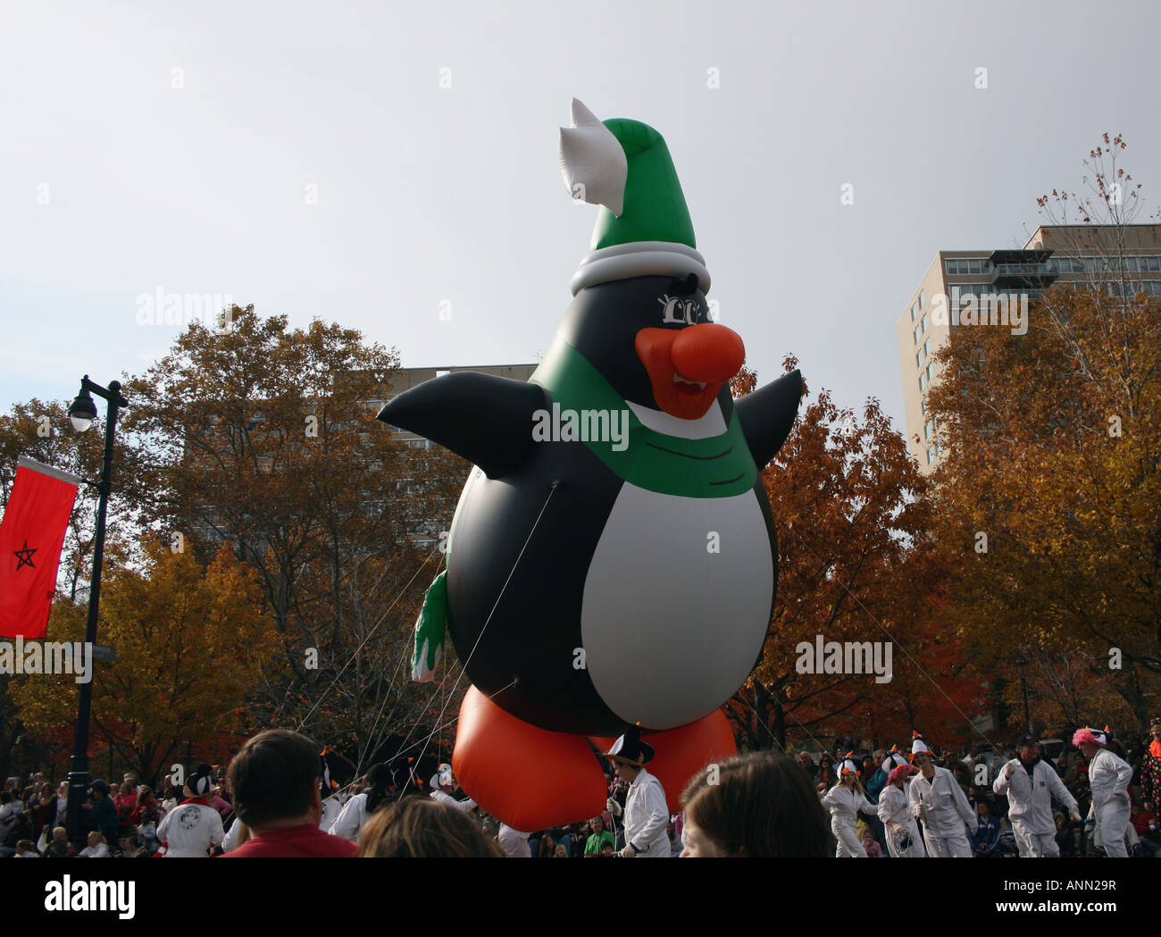 giant inflatable penguin Philadelphia Thanksgiving parade on Benjamin ...