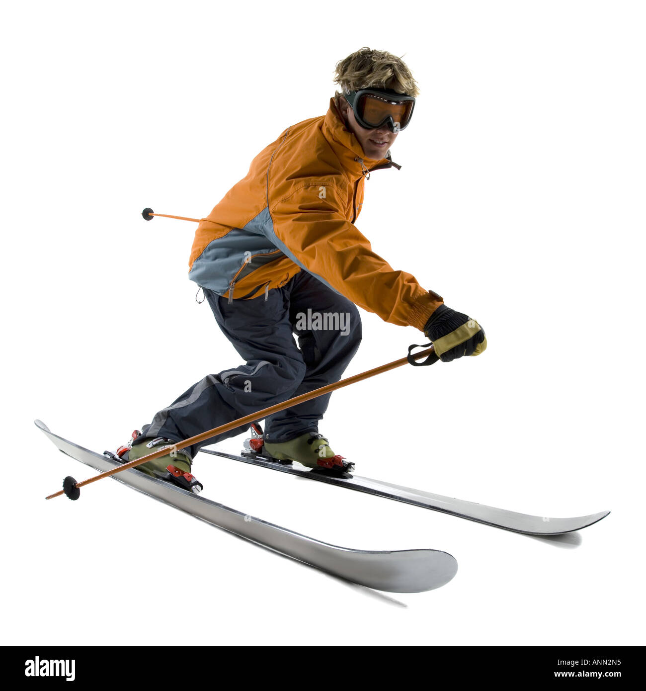 Side profile of a man skiing hi-res stock photography and images - Alamy