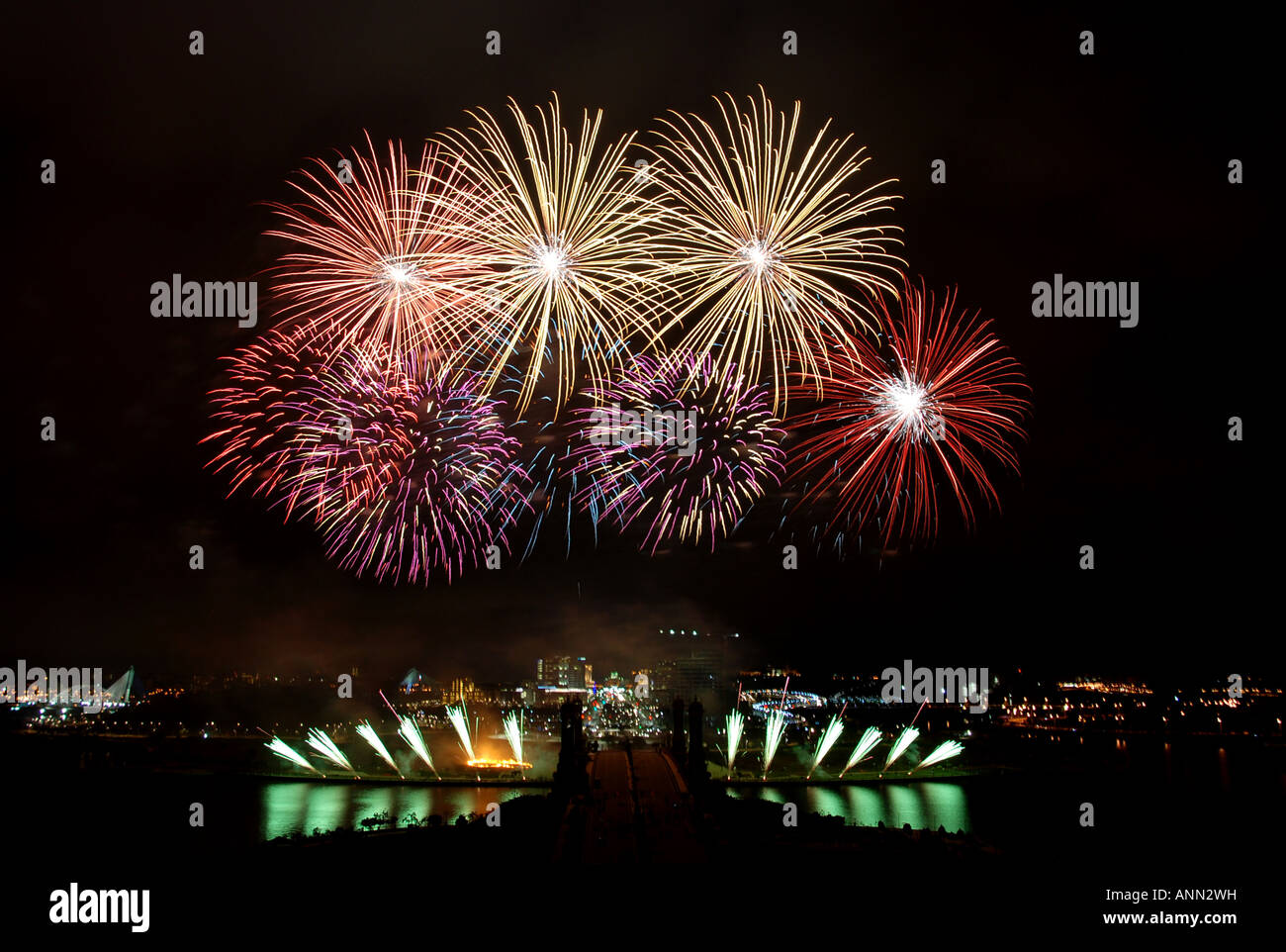 Fireworks displays competition Stock Photo - Alamy