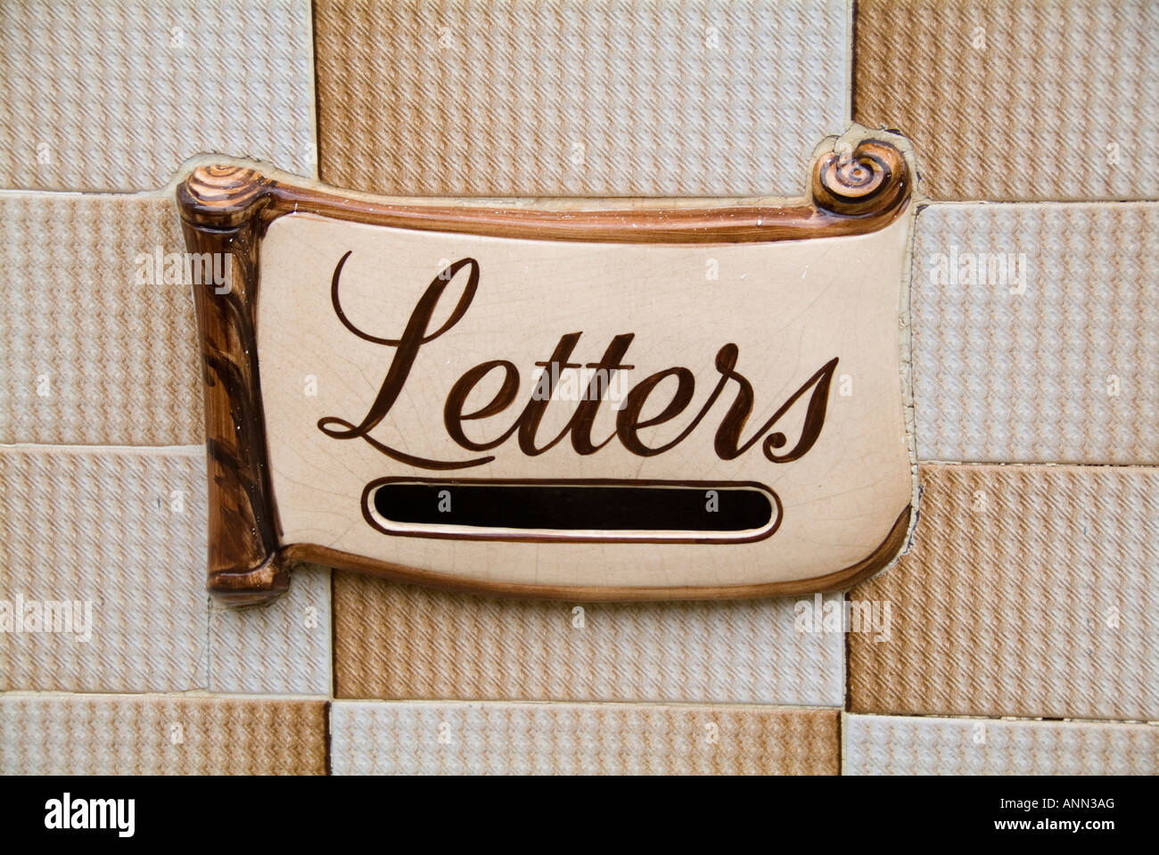 Letters in the mail slot hi-res stock photography and images - Alamy