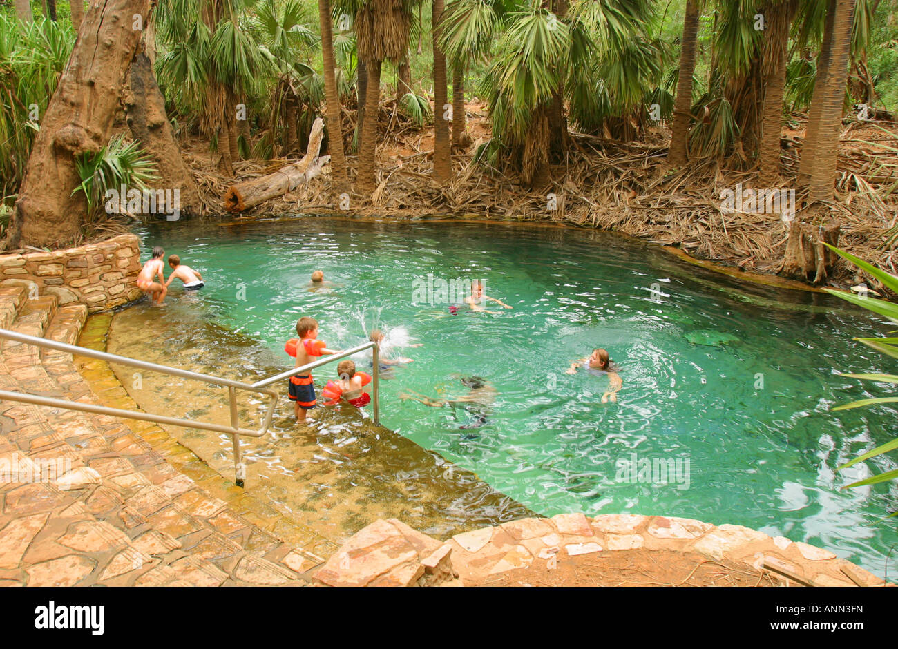 Mataranka hot springs Northern Territory Stock Photo - Alamy
