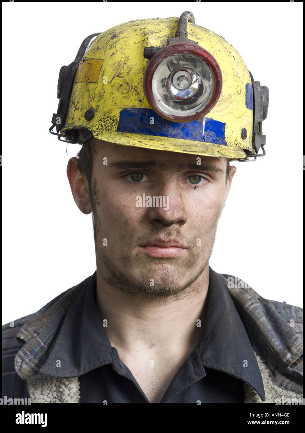 Portrait miner wearing hardhat headlamp hi-res stock photography and ...