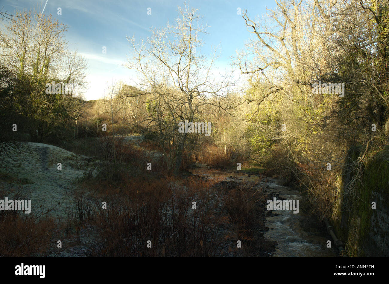 River Rhymney north of Rhymney Town Stock Photo - Alamy