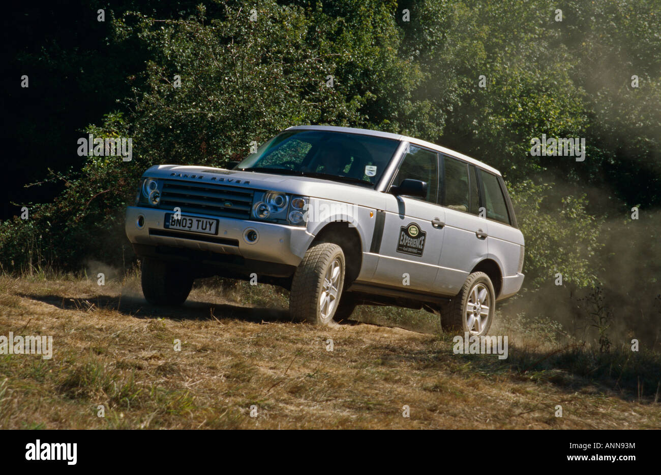 New silver Range Rover 3rd generation demonstrator off roading at the ...