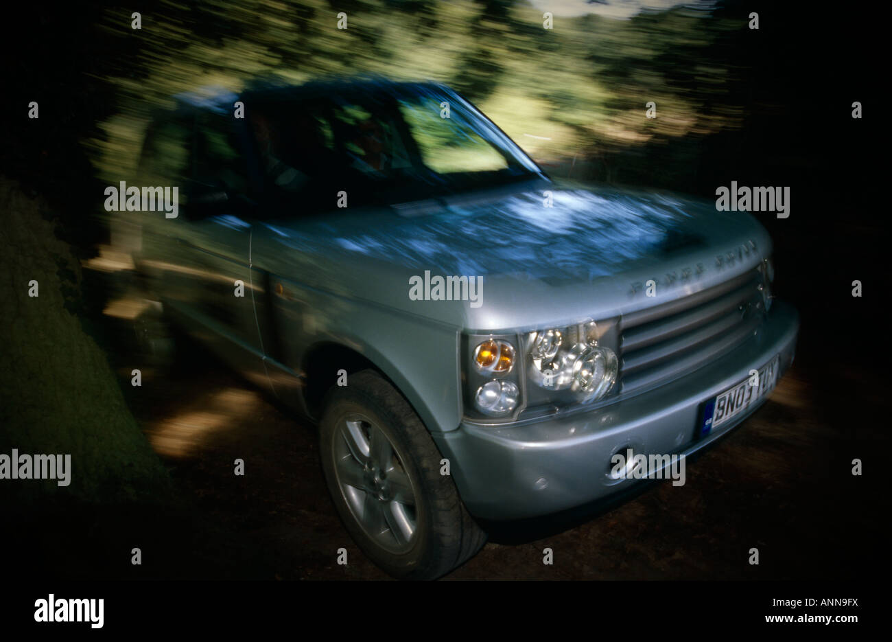 New silver Range Rover 3rd generation demonstrator off roading at the ...