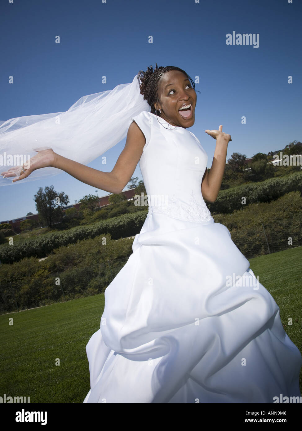 African woman laughing wedding hi-res stock photography and images - Alamy