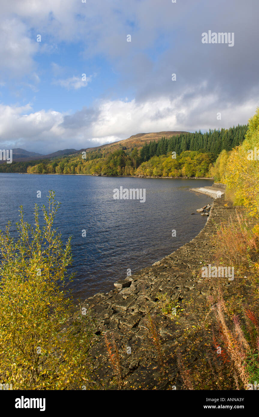 Autumn view of Loch Katrine, Trossachs National Park, Scotland Stock ...