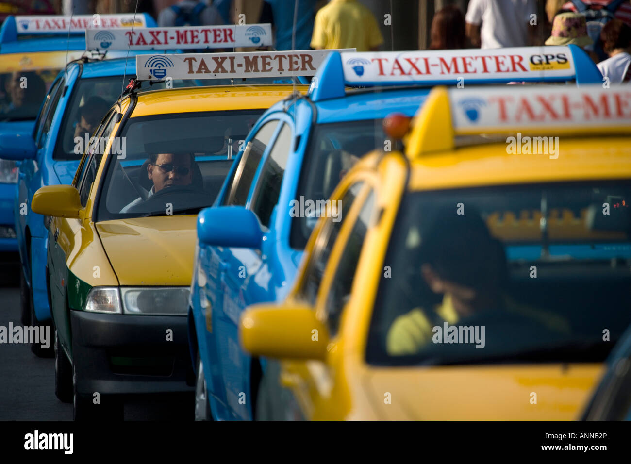 Taxis at Chatuchak Weekend Market Bangkok Thailand Stock Photo - Alamy