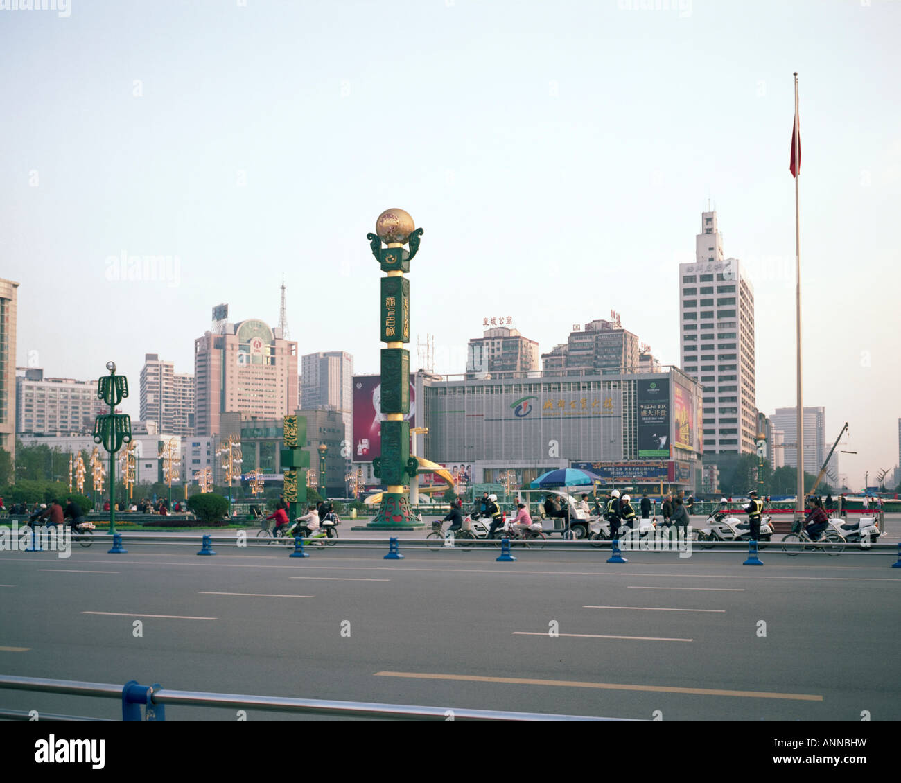 Tianfu Square in Chengdu City Stock Photo - Alamy