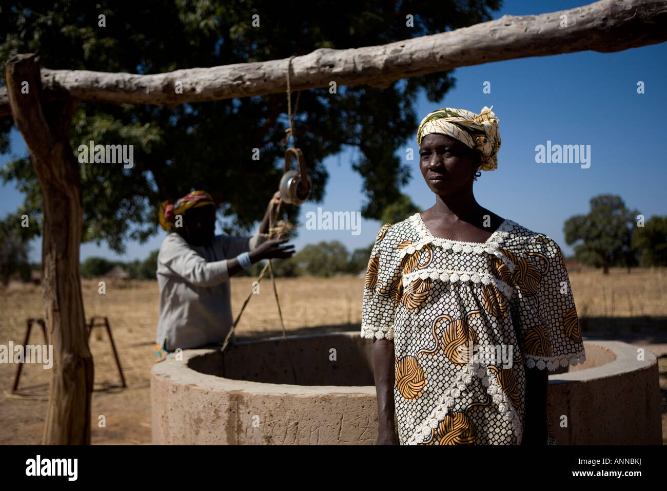 Well built with fairtrade premium in Tofassadaga Mali Stock Photo - Alamy