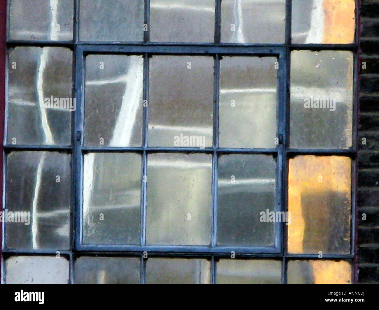 Reflection in window panes Stock Photo - Alamy