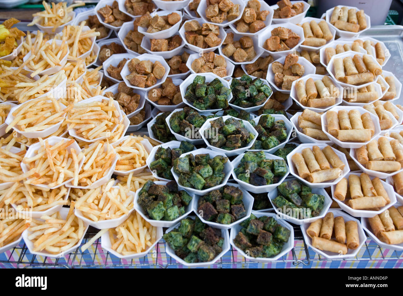 Fried Food Stall Chatuchak Weekend Market Bangkok Thailand Stock Photo ...