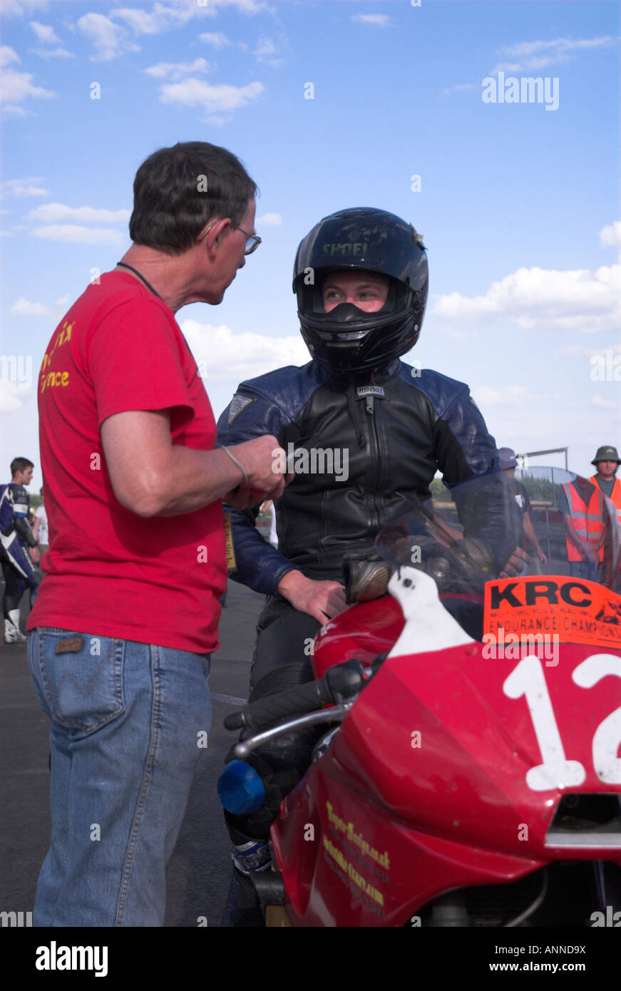 Female motorcycle racer hi-res stock photography and images - Alamy