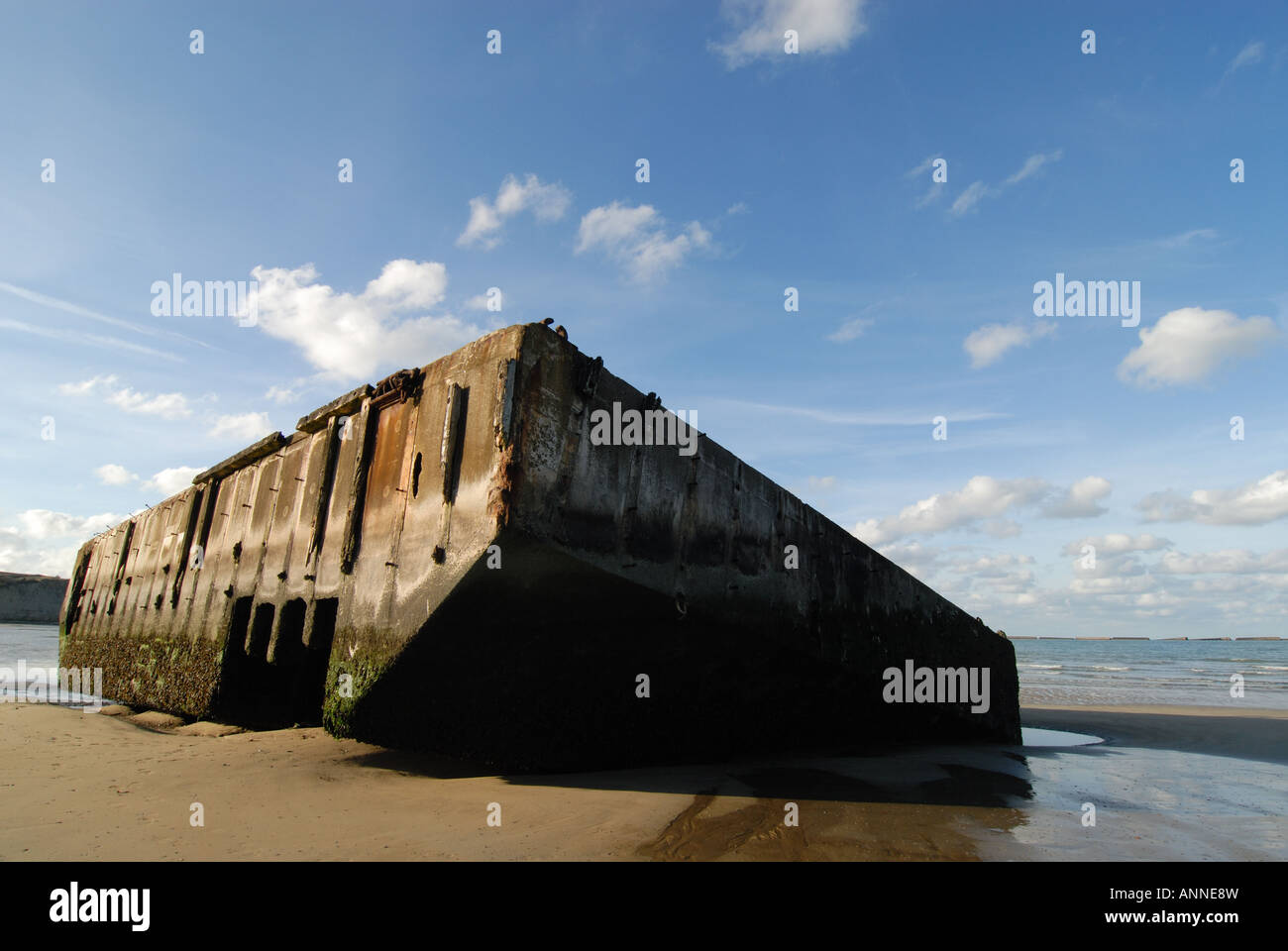 Section of Mulberry Harbour used in D-Day Normandy landings ...