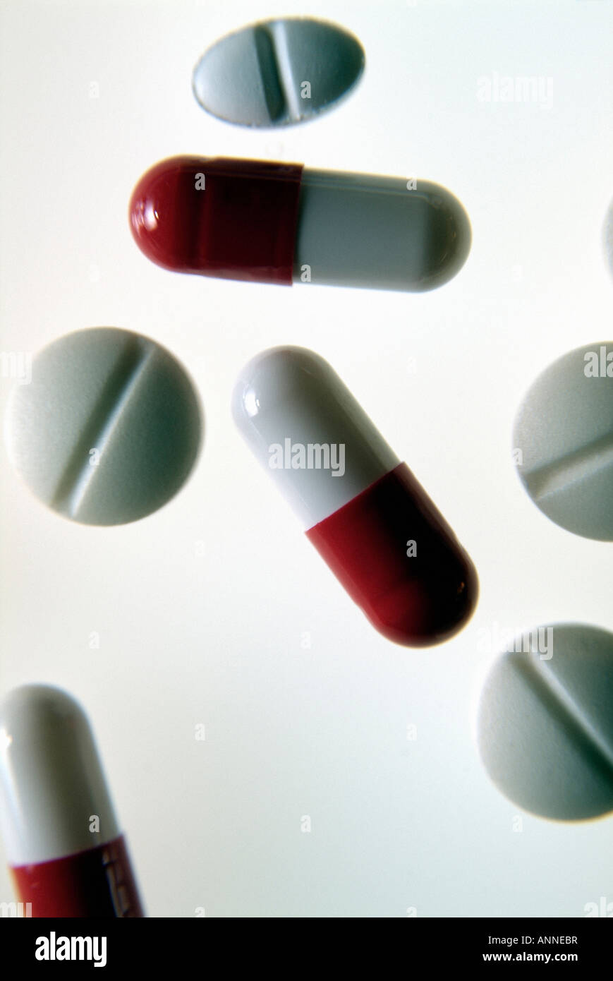 Assorted medical capsules and pills Stock Photo - Alamy