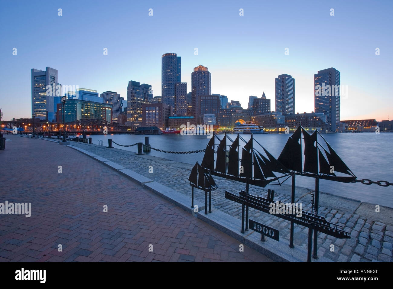 Boston skyline from fan hi-res stock photography and images - Alamy