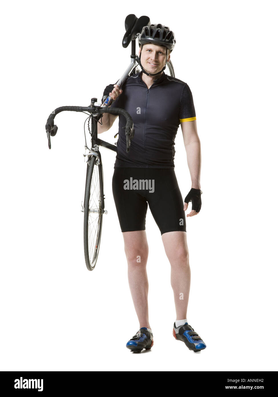 Cycling portrait view Cut Out Stock Images & Pictures - Alamy
