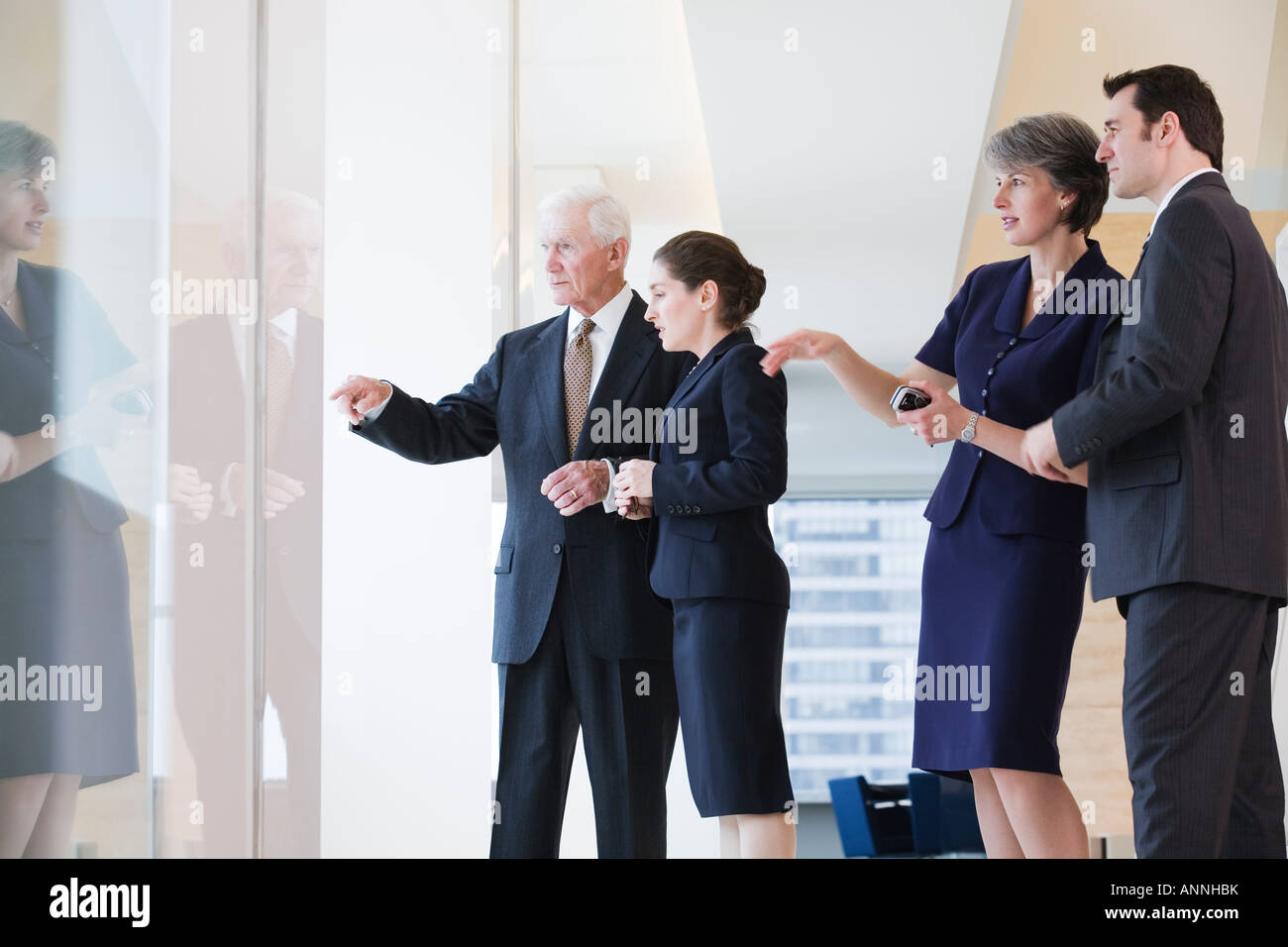 Business executives discussing in an office Stock Photo - Alamy