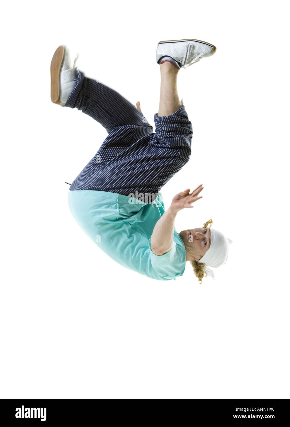 Silhouette man doing back flip hi-res stock photography and images - Alamy