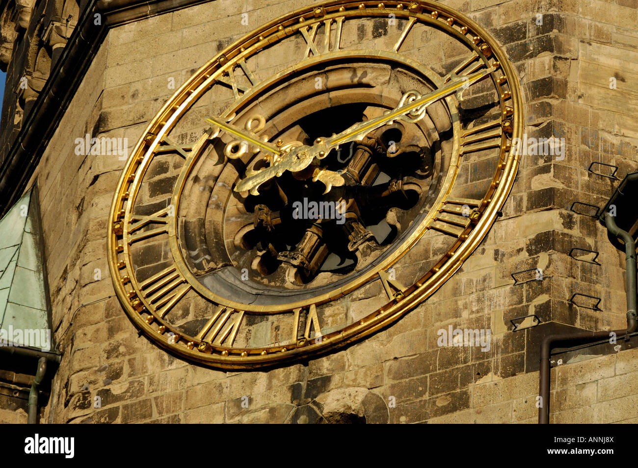 Roman clock face on ruins of Kaiser Wilhelm Memorial church, Berlin ...